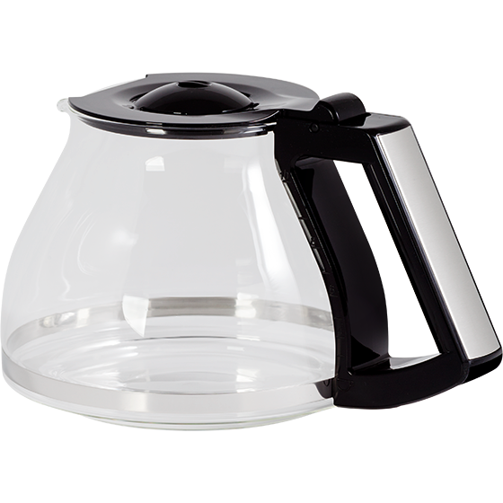Melitta® Glass pot black Black-Silver