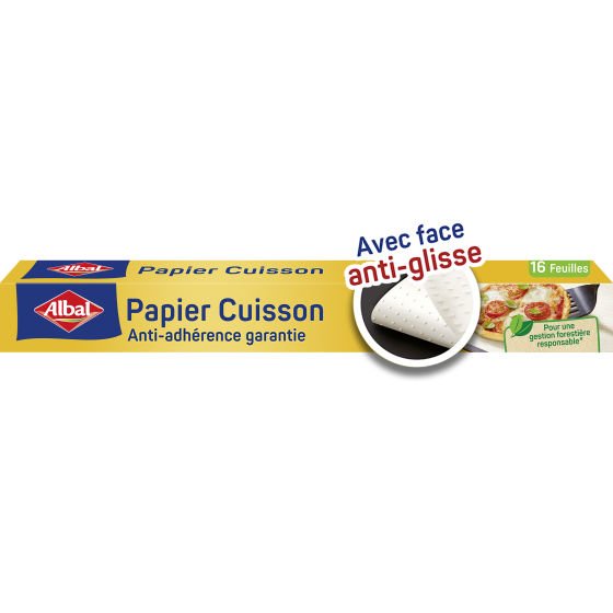 Papier Cuisson 16 feuilles Anti-adhérent ALBAL | 6767559_FR