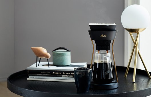 Melitta® AMANO Pour Over Coffee Maker | Black-Silver | 6772207_UK