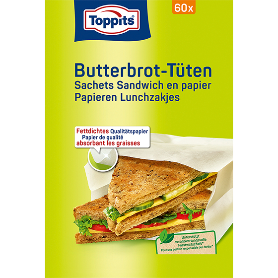 Melitta® Toppits® Butterbrot-Tüten, 60 Stück online kaufen